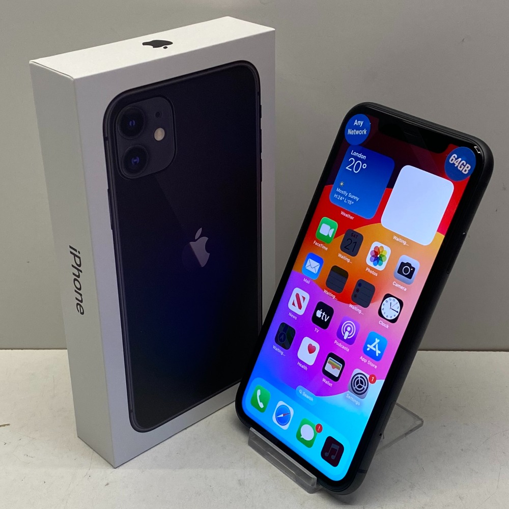 Pre-owned Apple iPhone 11 Unlocked Model A2221 64GB in Black Boxed ...